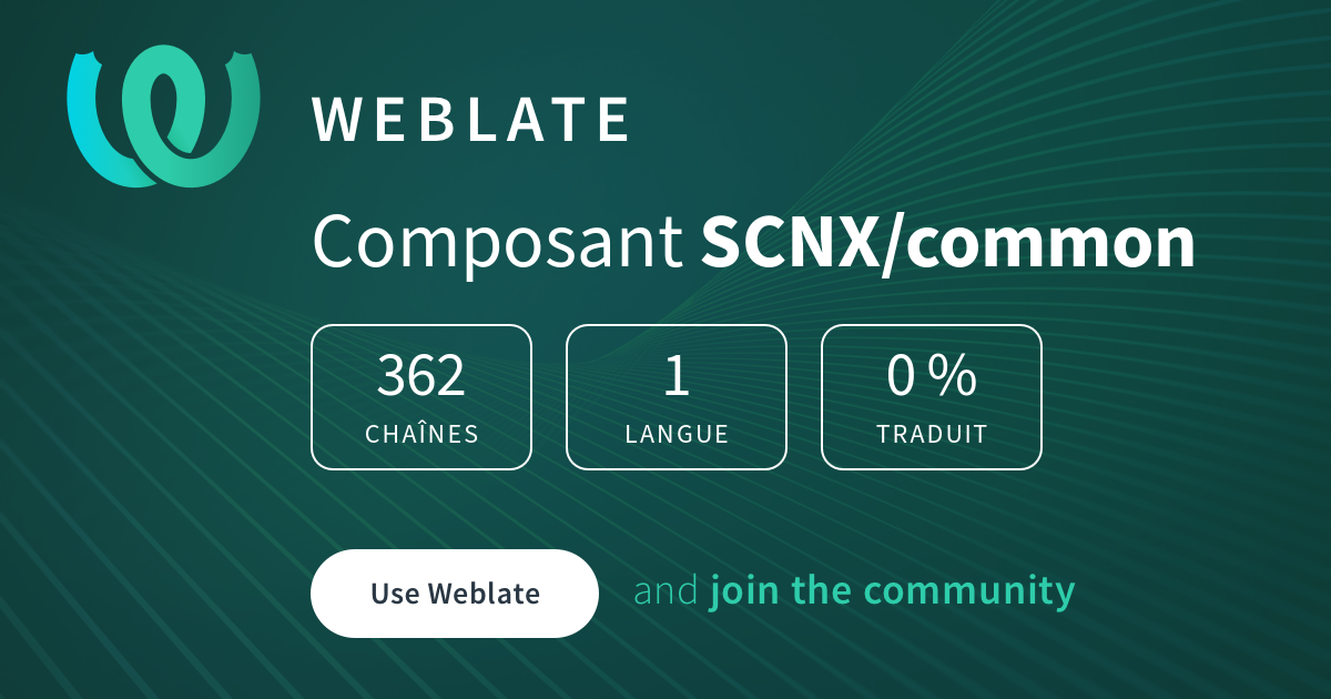 SCNX/common — French @ ScootKit Translations